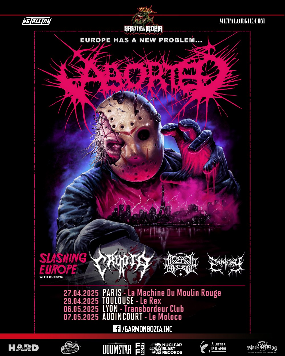 Concerts > Aborted @ Le Transbordeur - Villeurbanne, France [06/05/2025]