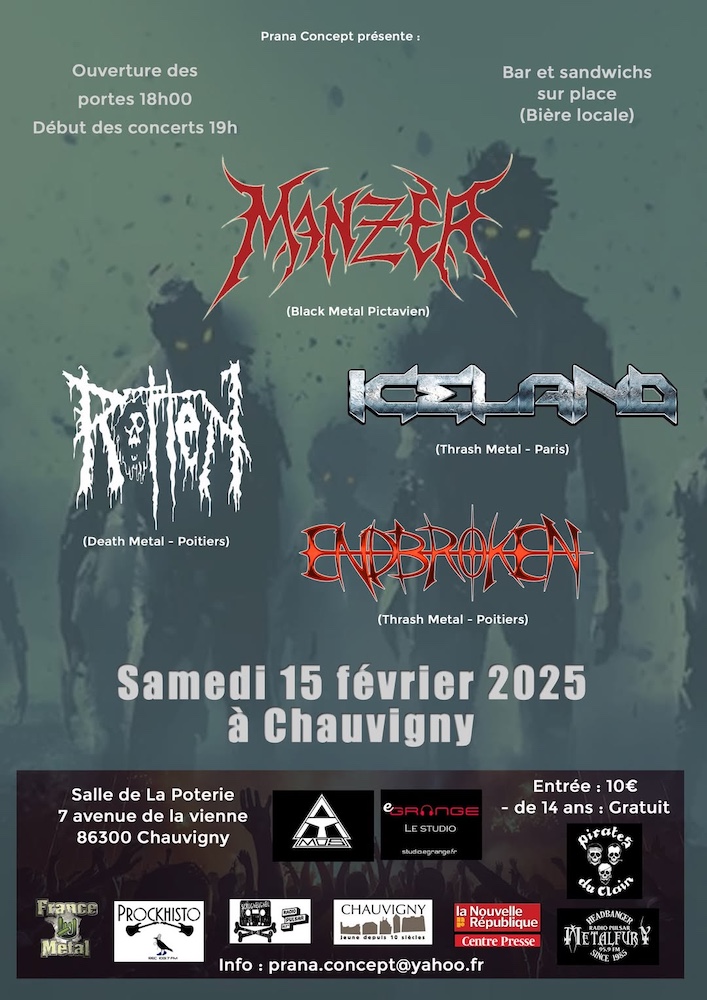 Concerts > Manzer @ Salle de la Poterie - Chauvigny, France [15/02/2025]