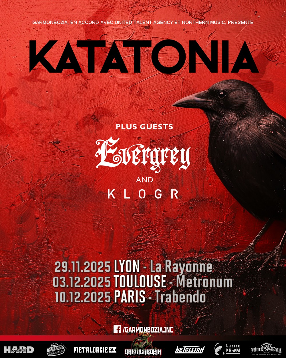 Concerts > Katatonia @ Le Metronum - Toulouse, France [03/12/2025]