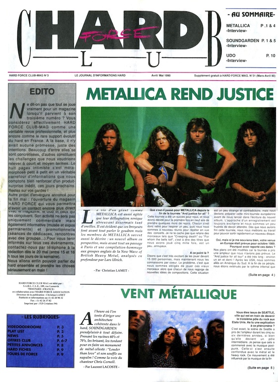 Numéros > HARD FORCE CLUB n°3 (avr. 1990)